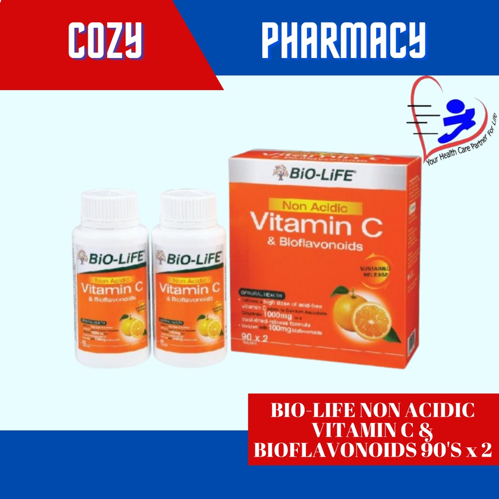 𝑩𝑰𝑶-𝑳𝑰𝑭𝑬 𝑵𝑶𝑵-𝑨𝑪𝑰𝑫𝑰𝑪 𝑽𝑰𝑻𝑨𝑴𝑰𝑵 𝑪 & 𝑩𝑰𝑶𝑭𝑳𝑨𝑽𝑶𝑵𝑶𝑳𝑫𝑺 90'𝑺 𝒙 2 | Shopee Malaysia