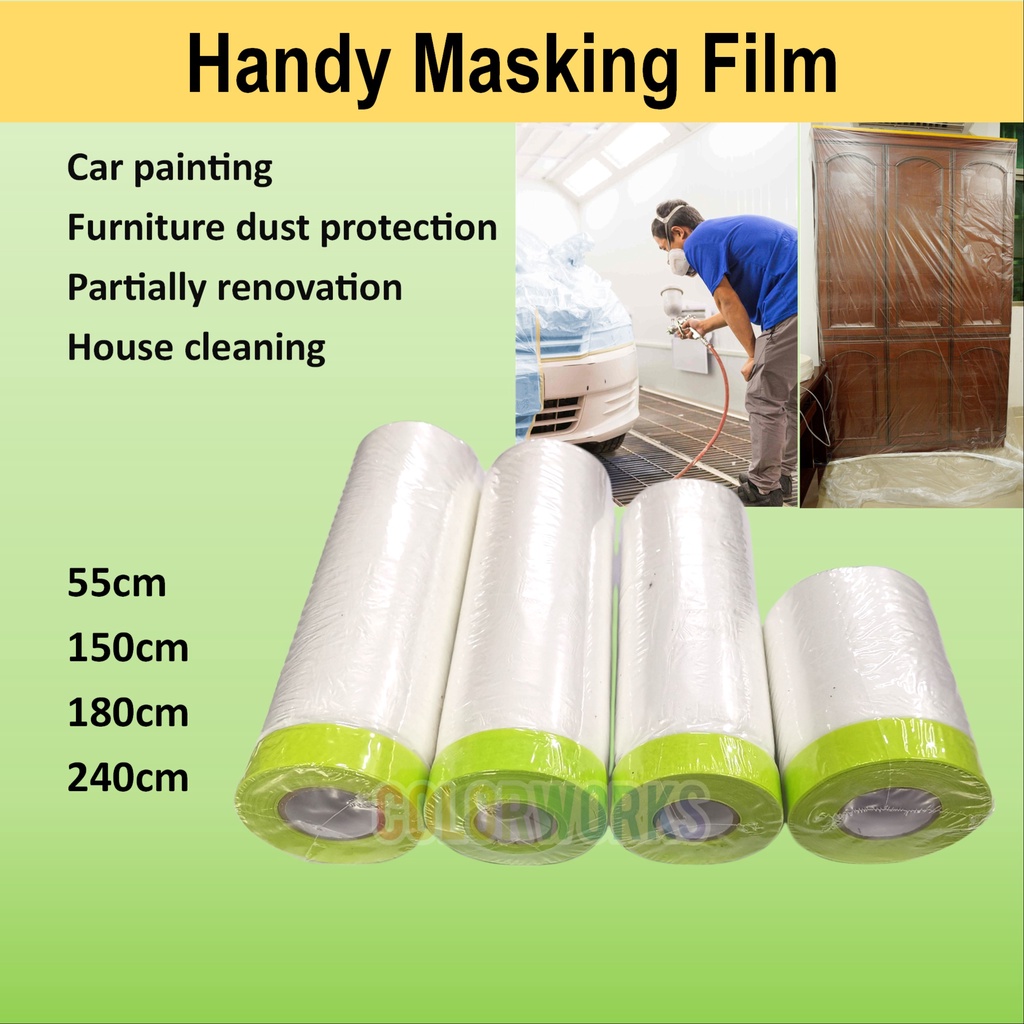 Masking Film with Tape / Cover Masker / Handy Film For Furniture ...