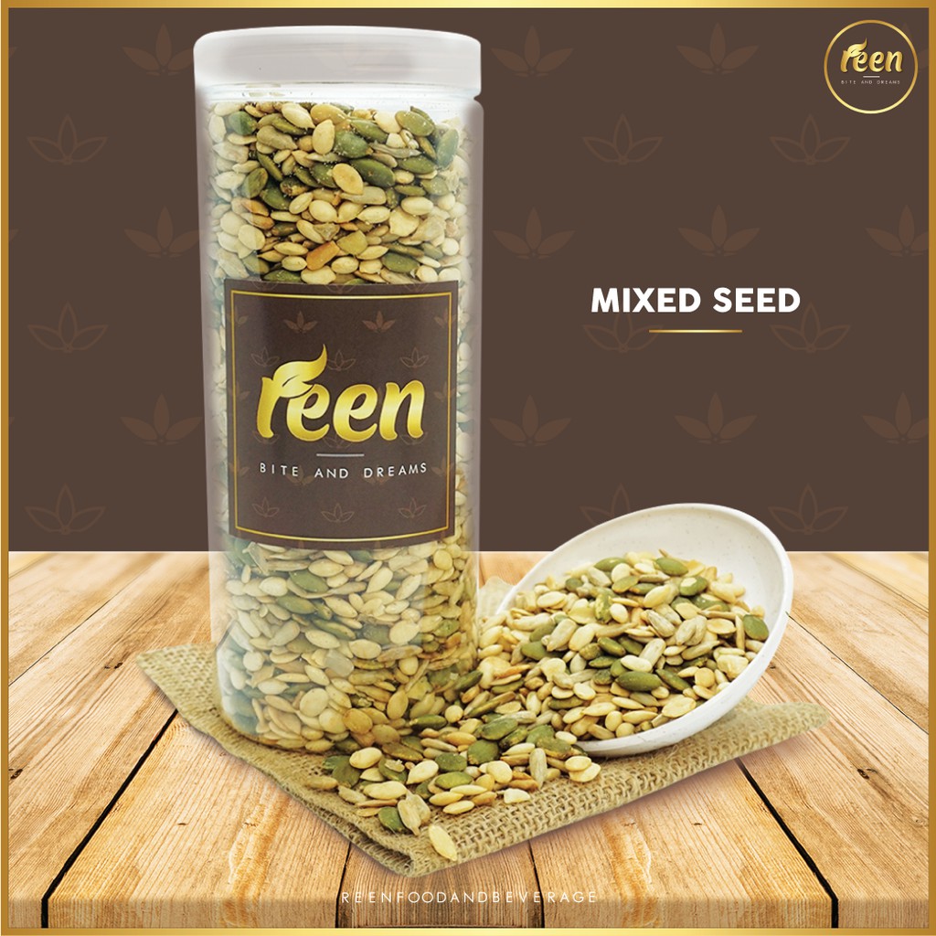 REEN Mixed Seed Roasted (500gram) Produk Muslim Ready stock Ready to ...