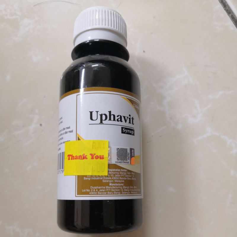 Uphavit Syrup 120ML - Multivitamin Boleh Tambah Selera Makan EXP 05 ...