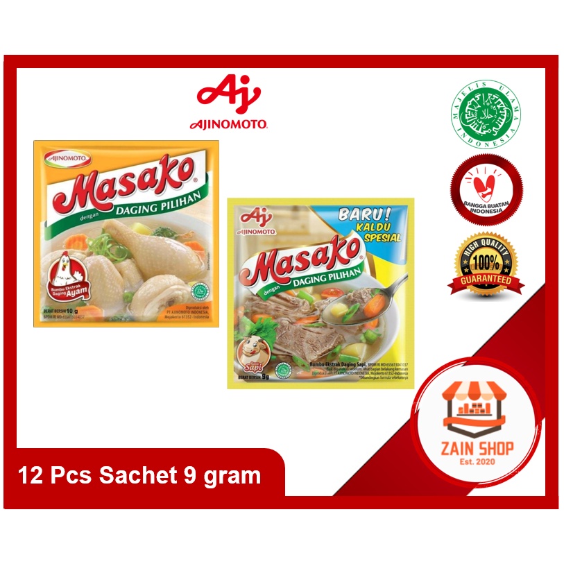 🔥Hot Item/Hot Deal🔥 Masako Daging Pilihan Saset 9 Gram Rasa Ayam Rasa ...