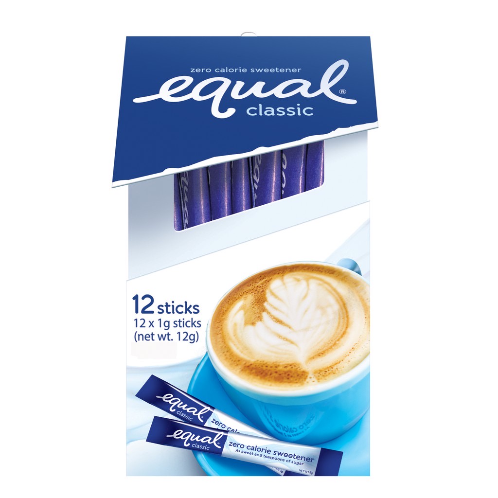 EQUAL Classic Sugar Substitute - 0 Calorie Sweetener Sticks - 1 box x ...