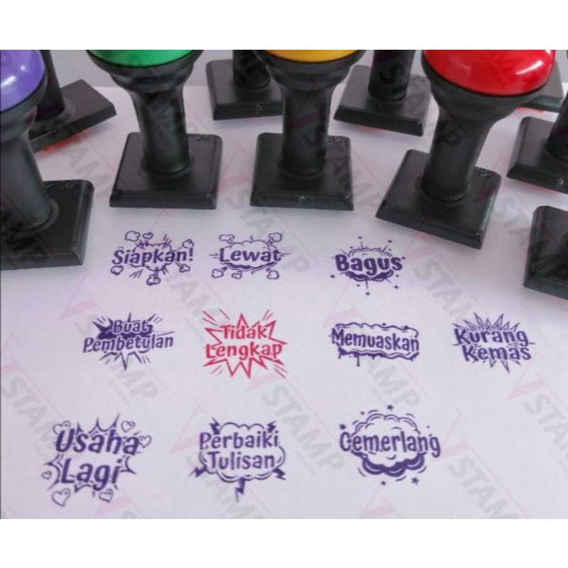 Cop Ulasan Guru (1set 10pcs) size bulat 23mm + -/Ulasan boom(WITH OUT ...