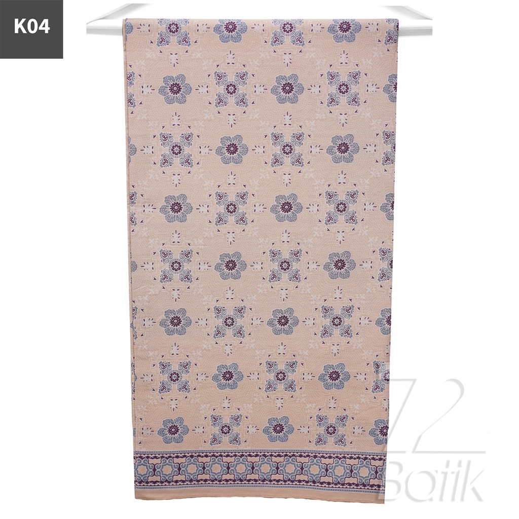 KATUN PREMIUM BATIK FABRIC Cotton Material, Nitik Flower Motif, Cream Lilac Lavender Color ...