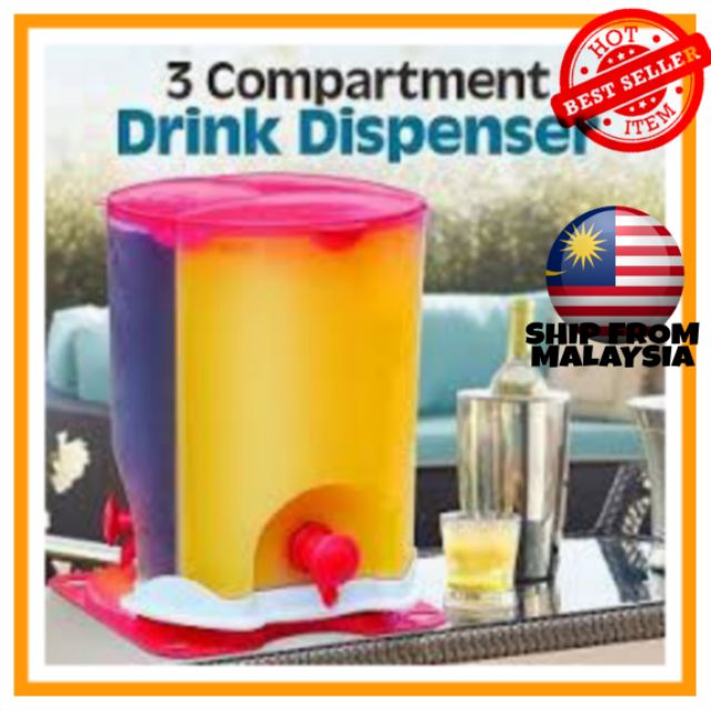 🔥🔥HOT PRICE🔥🔥 3 COMPARTMENT DRINK DISPENSER | Shopee Malaysia