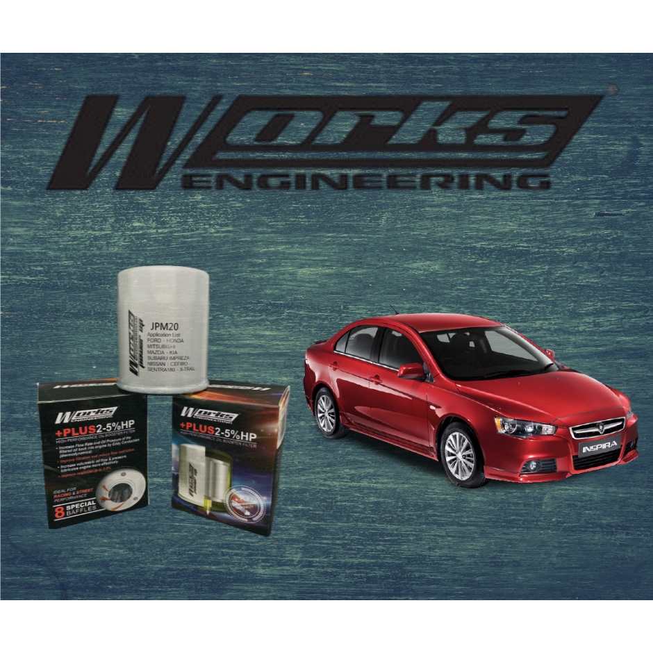 Works Engineering Performance Engine Oil Filter - JPM20 Proton Inspira ...