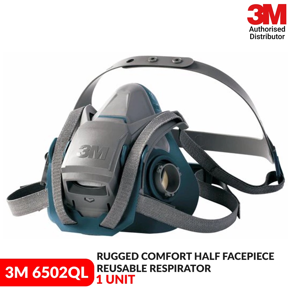 3M™ 6502QL Rugged Comfort Quick Latch Half Facepiece Reusable ...
