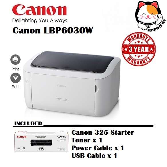 Canon imageCLASS LBP6030 6030W (Print Only) Mono Laser Printer LBP 6030 ...