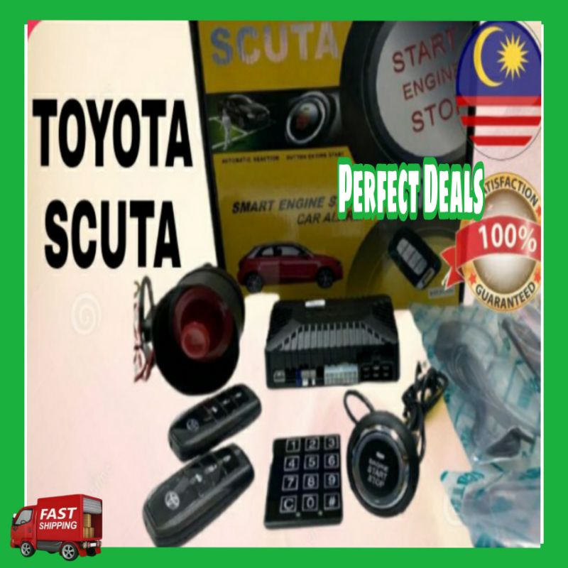 💥 TOYOTA Scuta Push Start Alarm#TOYOTA# Passive Keyless Entry System ...