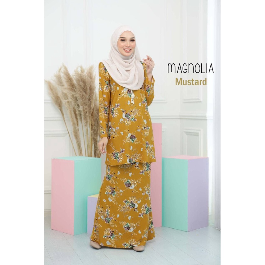MAGNOLIA by ADEL ADYANA🌸PROMOSI END STOK 2024🌸Baju Kurung Moden Corak ...