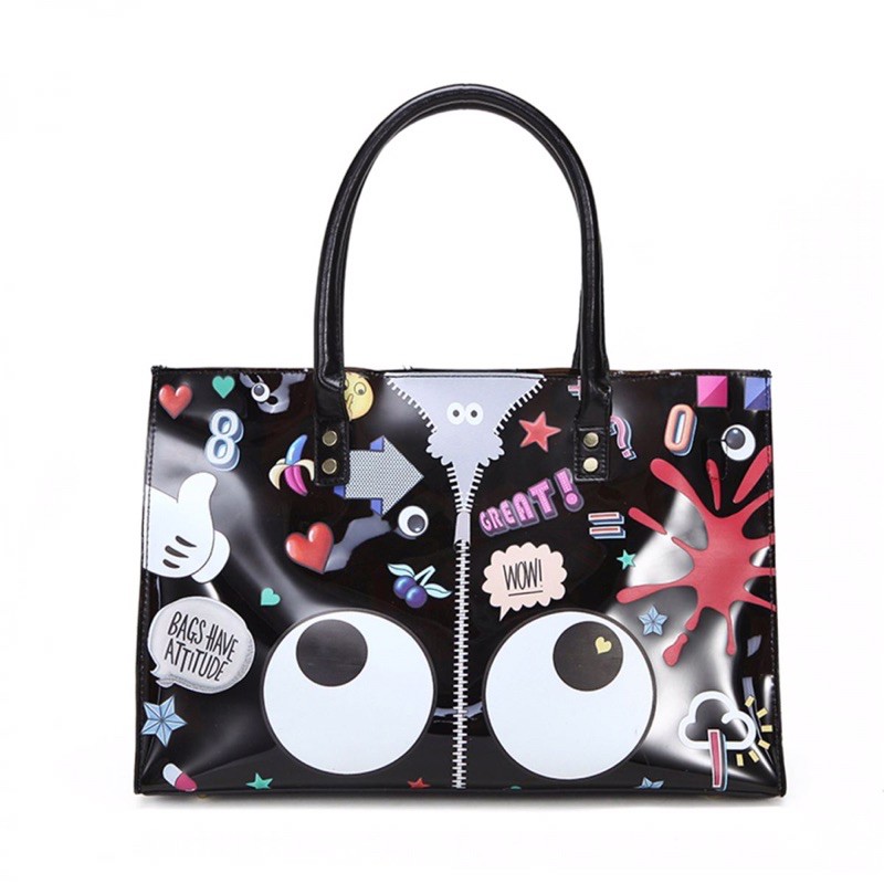 EYE THEME FASHION TRANSPARENT 2 IN 1 SHOULDER BAG | Shopee Malaysia