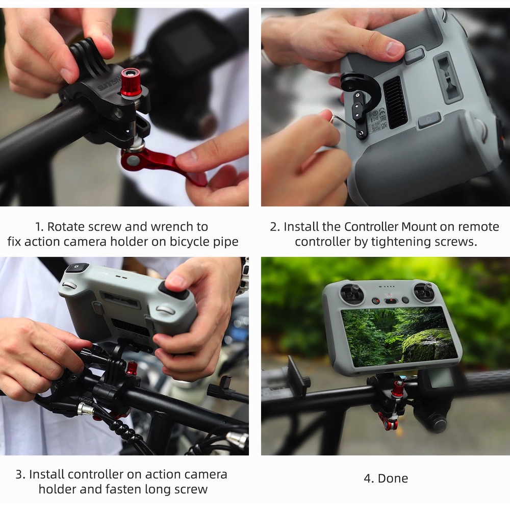 SUNNYLIFE Remote Controller Bicycle Bike Handlebar Mount Bracket Holder ...