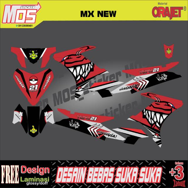 Yamaha Jupiter Mx New NJMX full body sticker Decal, free design ...