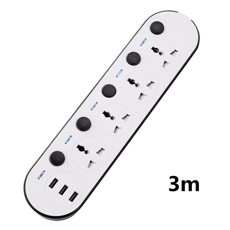 New power socket expansion multi-functional household socket 2m 3m 5m ...