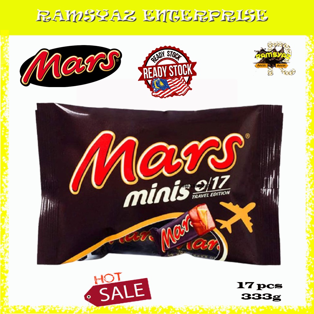Mars Minis Share Bag Chocolate Travel Edition 333G (17pcs) Coklat Mars ...