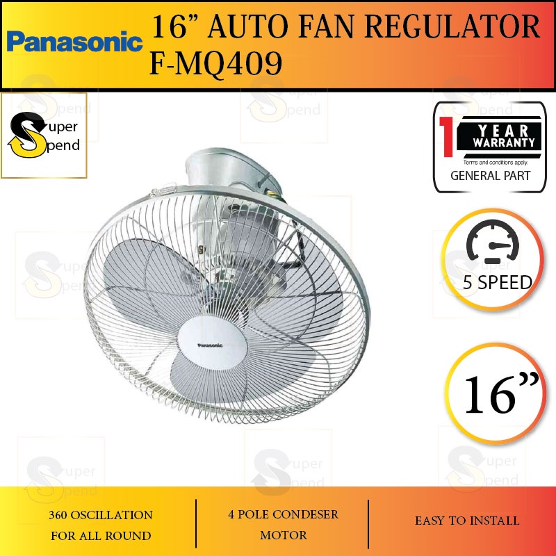 [ Mistral ] 16" Auto Fan KQ409 F-MQ409 MAF-16F MAF16F | Shopee Malaysia