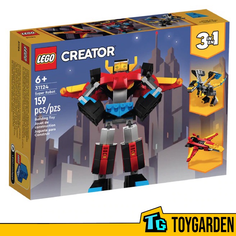 LEGO Creator 3in1 31124 Super Robot (159 Pieces) | Shopee Malaysia
