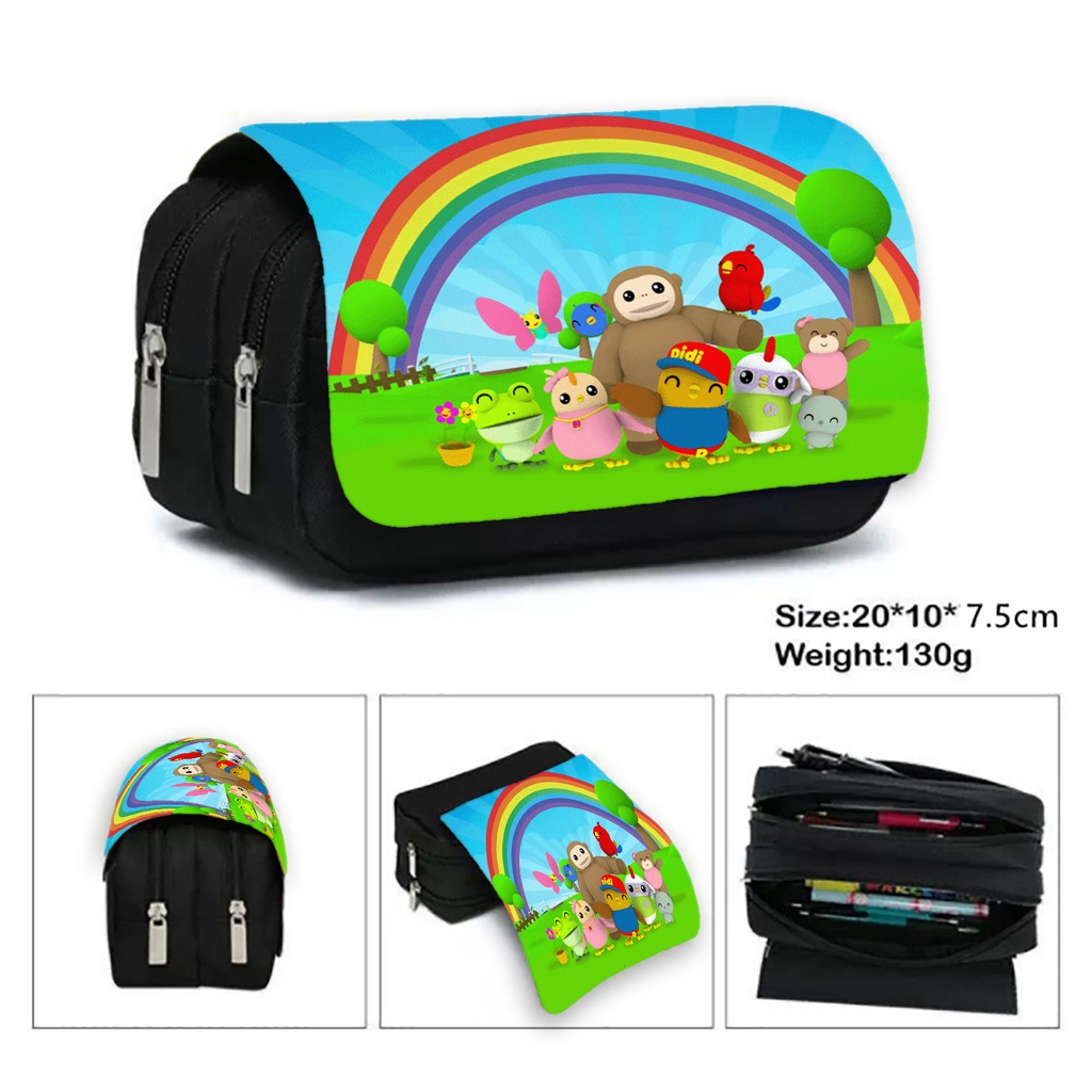 didi n friends Pencil Case Double Pockets Pencil Bag Large Capacity ...