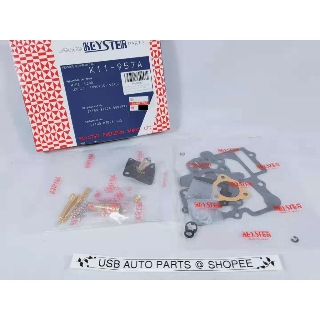 Perodua Kancil 660 / 850 Carburetor Repair Kit Keyster Japan Made Mira ...