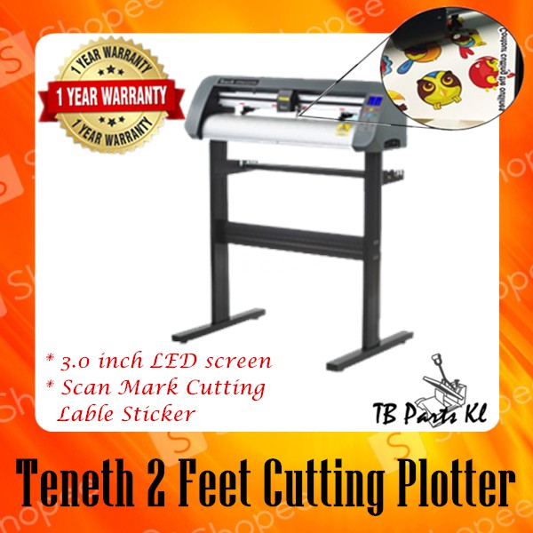HYBRID Teneth Cutting Plotter / Sticker Cutter - 2 Feet ( 1 years ...
