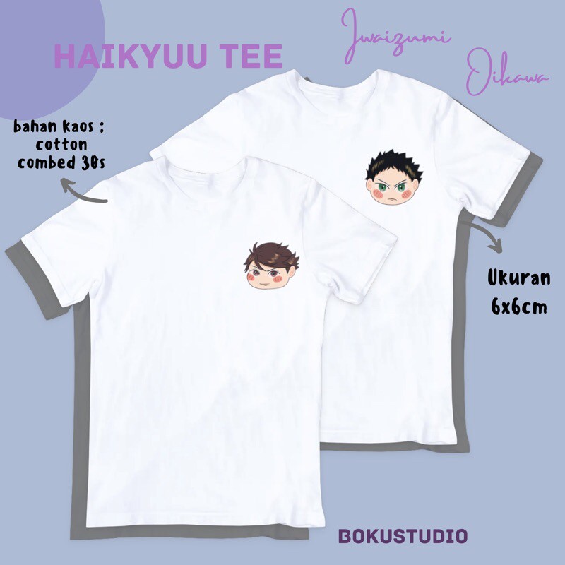 Iwaizumi & Oikawa HAIKYUU chibi T-Shirt | Shopee Malaysia