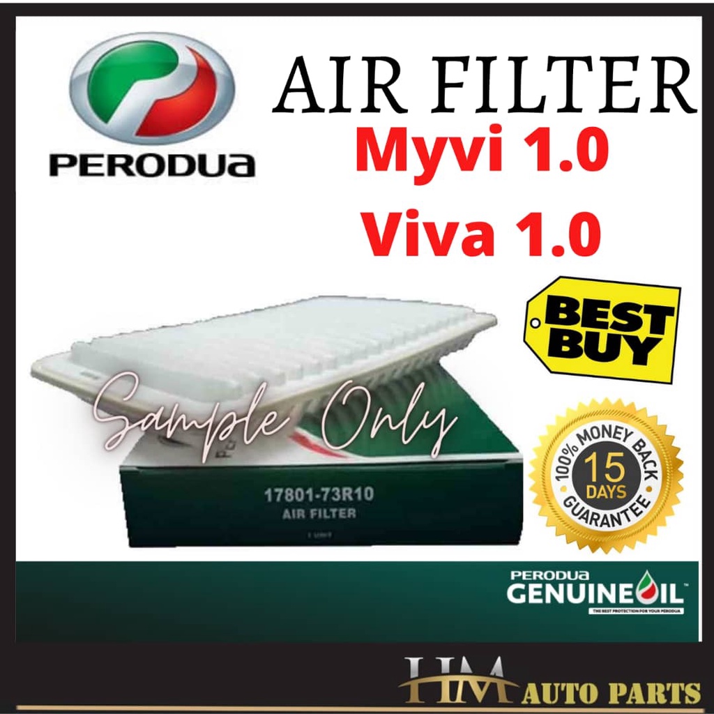 Original Perodua Air Filter - Perodua Myvi 1.0 / Viva [17801-73R10 ...