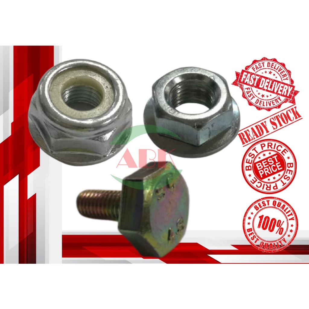 BRUSH CUTTER - 17MM-19MM SCREW GEAR CASE BOLT NUT SKRU MATA MESIN ...