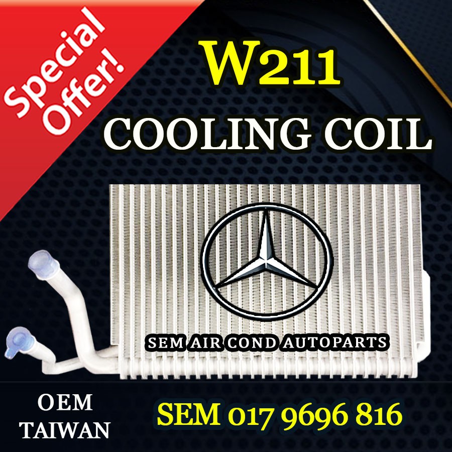 MERCEDES-BENZ W211 OEM TAIWAN COOLING COIL/ EVAPORATOR (VALVE 6/8 X 5/8 ...