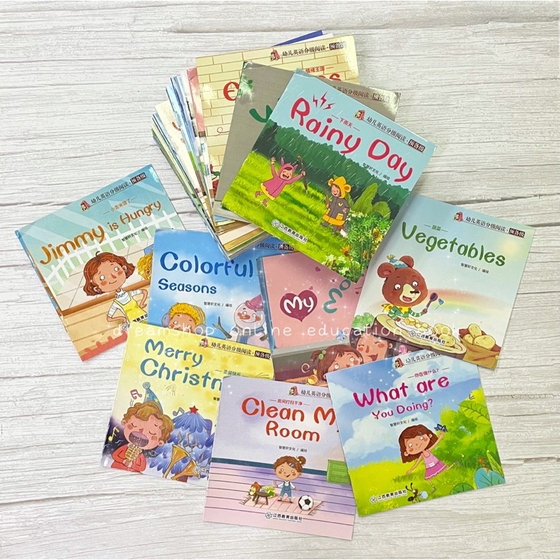 随机1本 English Picture Book 幼儿英语分级阅读Simple Mini pre-school learning story ...