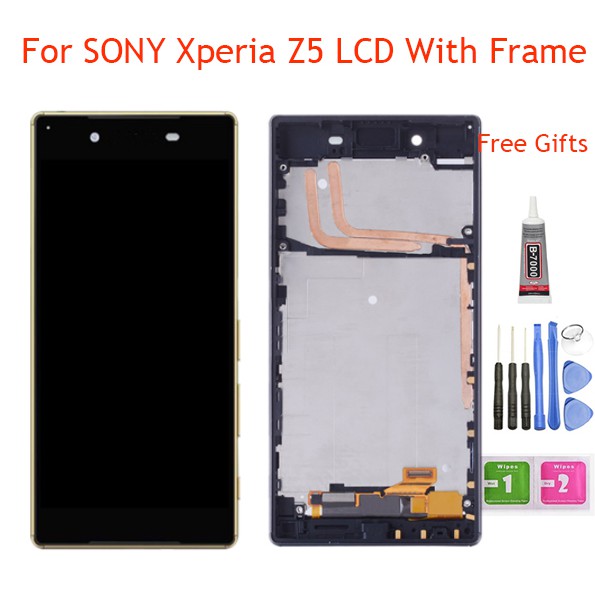 Original With Frame For Sony Xperia Z5 E6603 E6633 E6653 E6683 LCD ...
