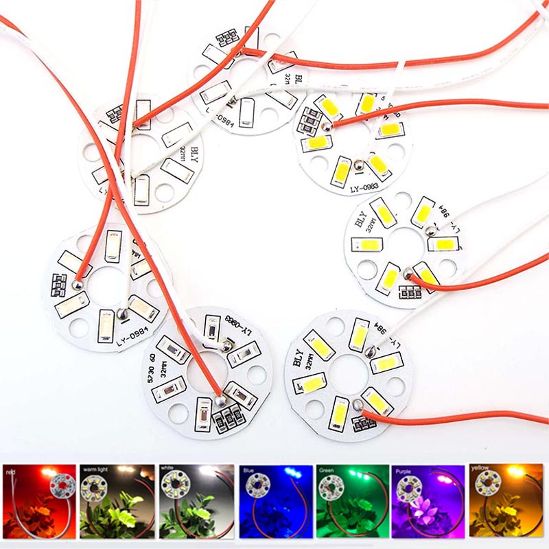 5730Smd Bulb Transformation Lamp Wire Source 32Mm 3W DC 5V USB Led Light Chip Beads Board ...