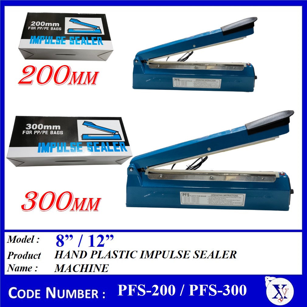 PFS-200 8" / PFS-300 12" | HAND PLASTIC IMPULSE SEALER MACHINE | Shopee ...