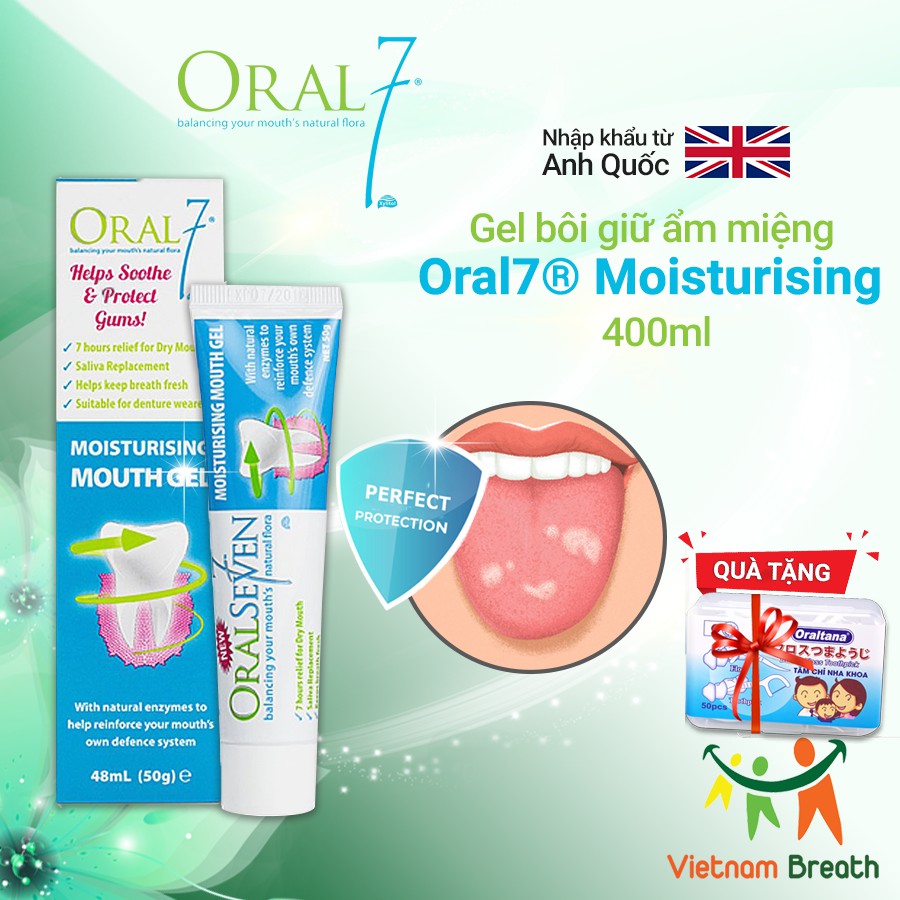 Oral7 Moisturizing artificial saliva Gel 40ml UK, specialized for people with dry mouth and ...