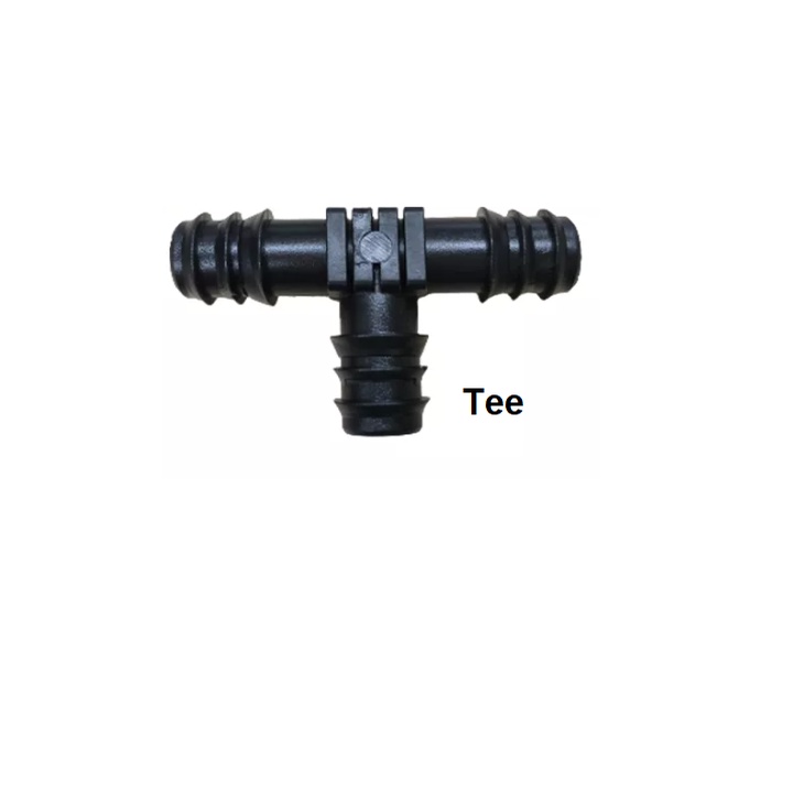 16mm Equal Tee Connector / Joiner / Elbow Joint Irrigation Tubing Water ...