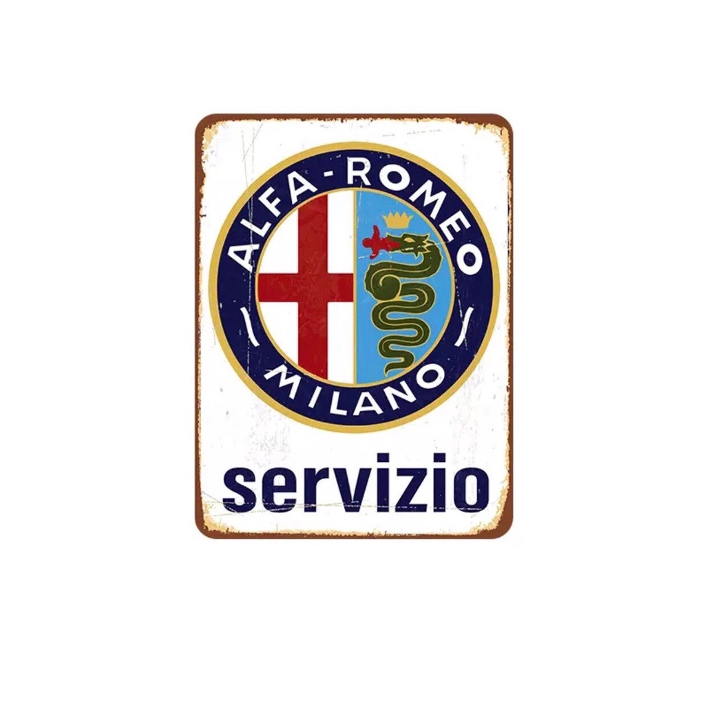 Alfa Romeo Metal Tin Sign 8x12 Inch | Shopee Malaysia