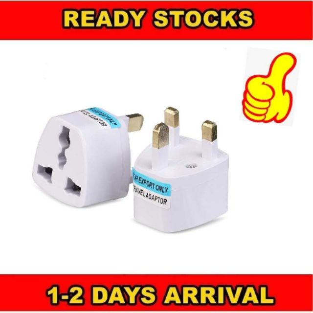 Ready stock】 UK 3 Pin Universal Travel Multi Adaptor Adapter Plug ...