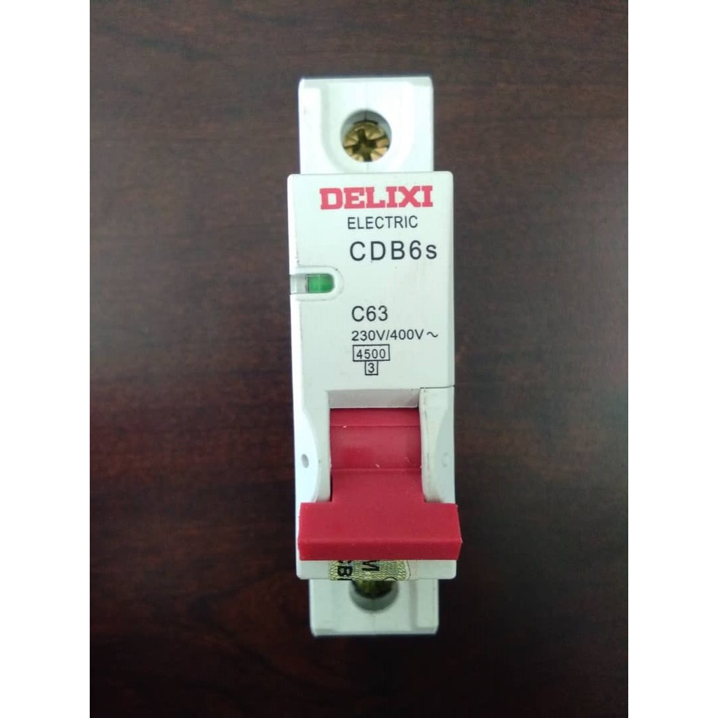 SIRIM DELIXI ELECTRIC MINIATURE CIRCUIT BREAKER 63A 1POLE CDBS1C63 | Shopee Malaysia