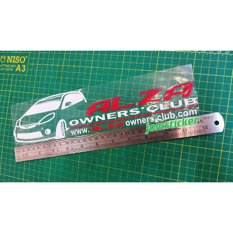 Sticker Alza Owner's club(sticker cutting) | Shopee Malaysia