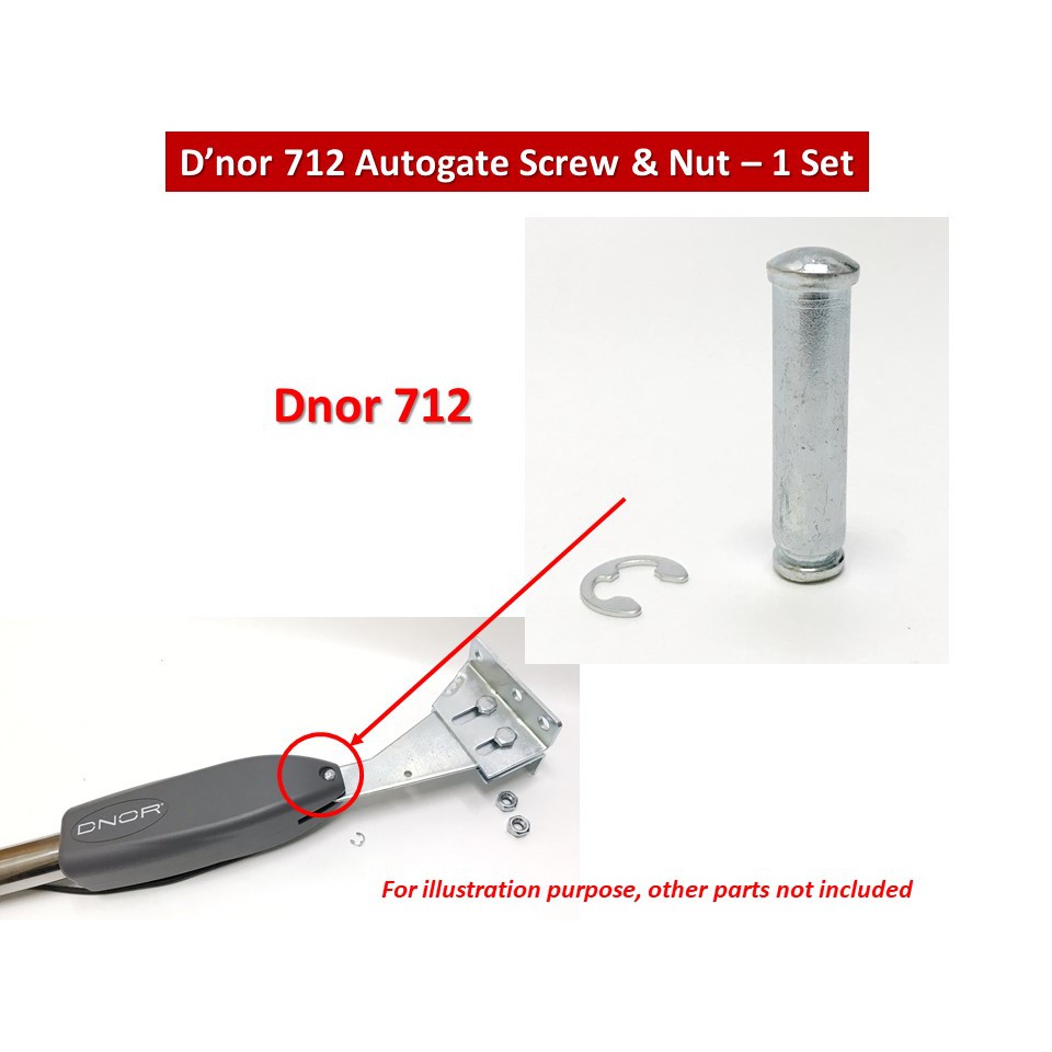 Autogate Screw & Nut for Arm Motor - Dnor 212 / Dnor 712 / OAE 333A ...
