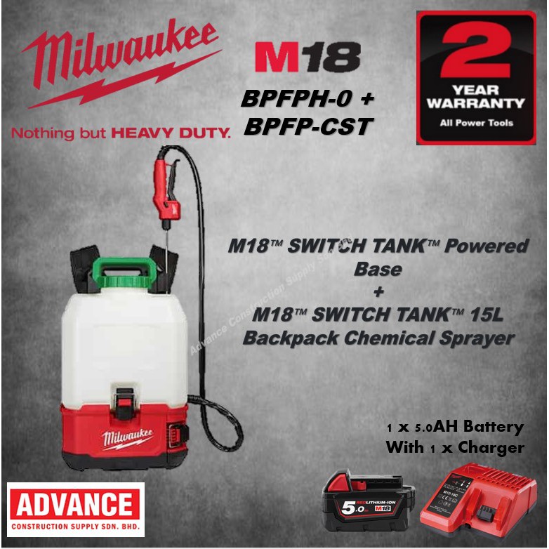Milwaukee M18 BPFPH-0 + M18 BPFP-CST Switch Tank System ( Free Mystery ...