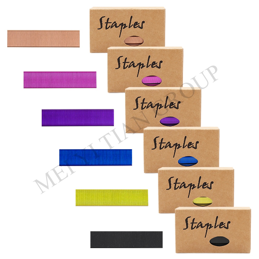6 Box Colorful Staples Standard Stapler Staples Refill 26/6 Size 5700 ...