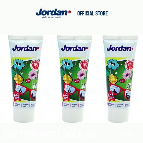 [Combo 3 Tubes] Jordan Step 2, 75g / Tube For Children 6-12 Years Old ...