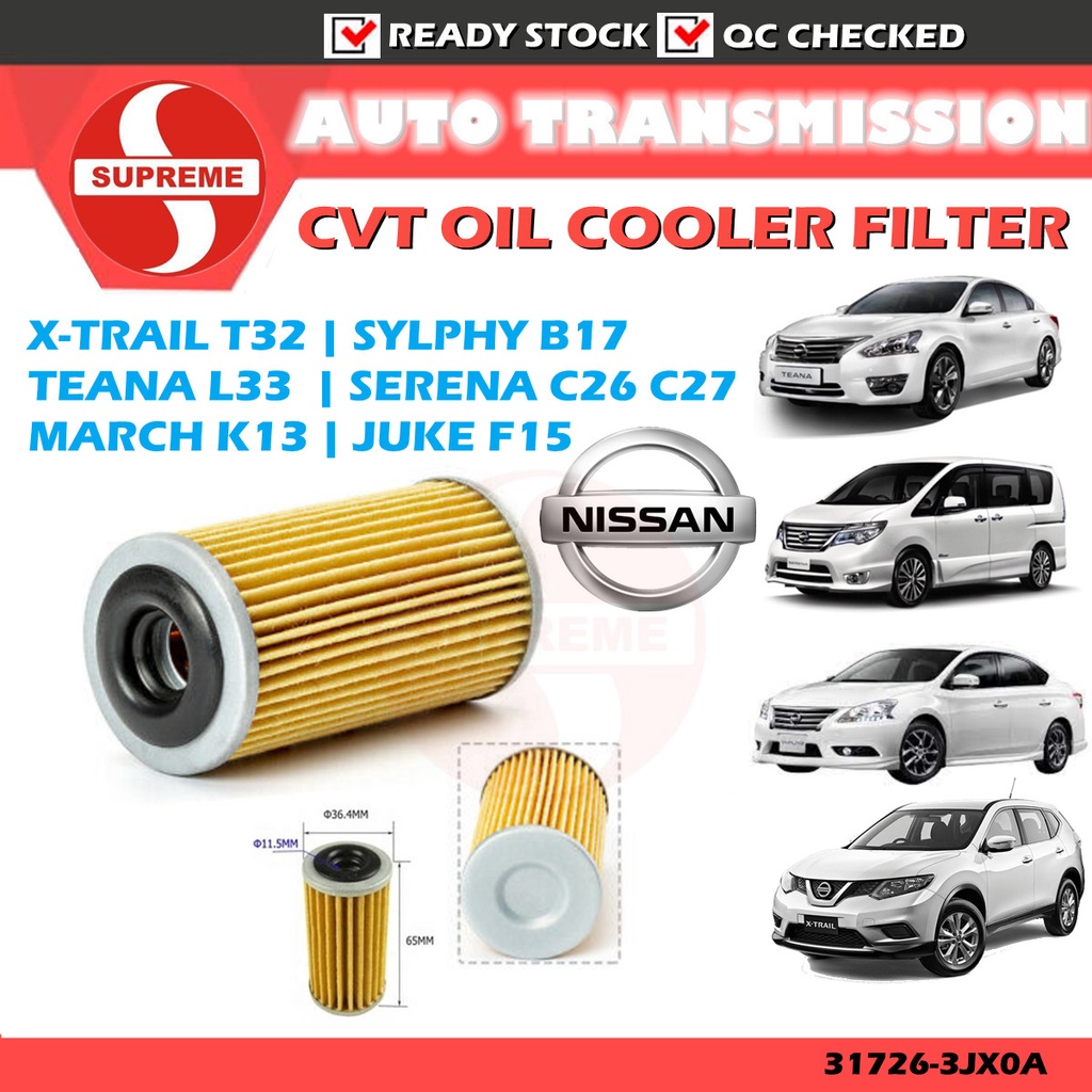 Nissan Auto Transmission Filter X-Trail T32 Sylphy B17 Teana L33 Serena C26 C27 March K13 Juke ...