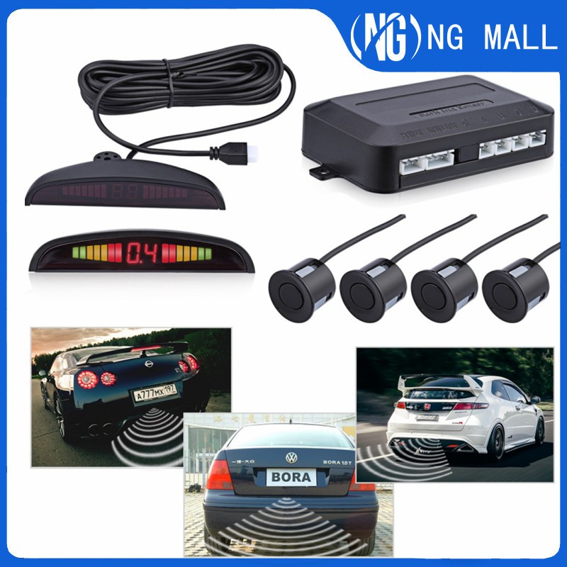 NG MALL Car Parking Sensors LED Car Backup Reverse Radar Kit with ...