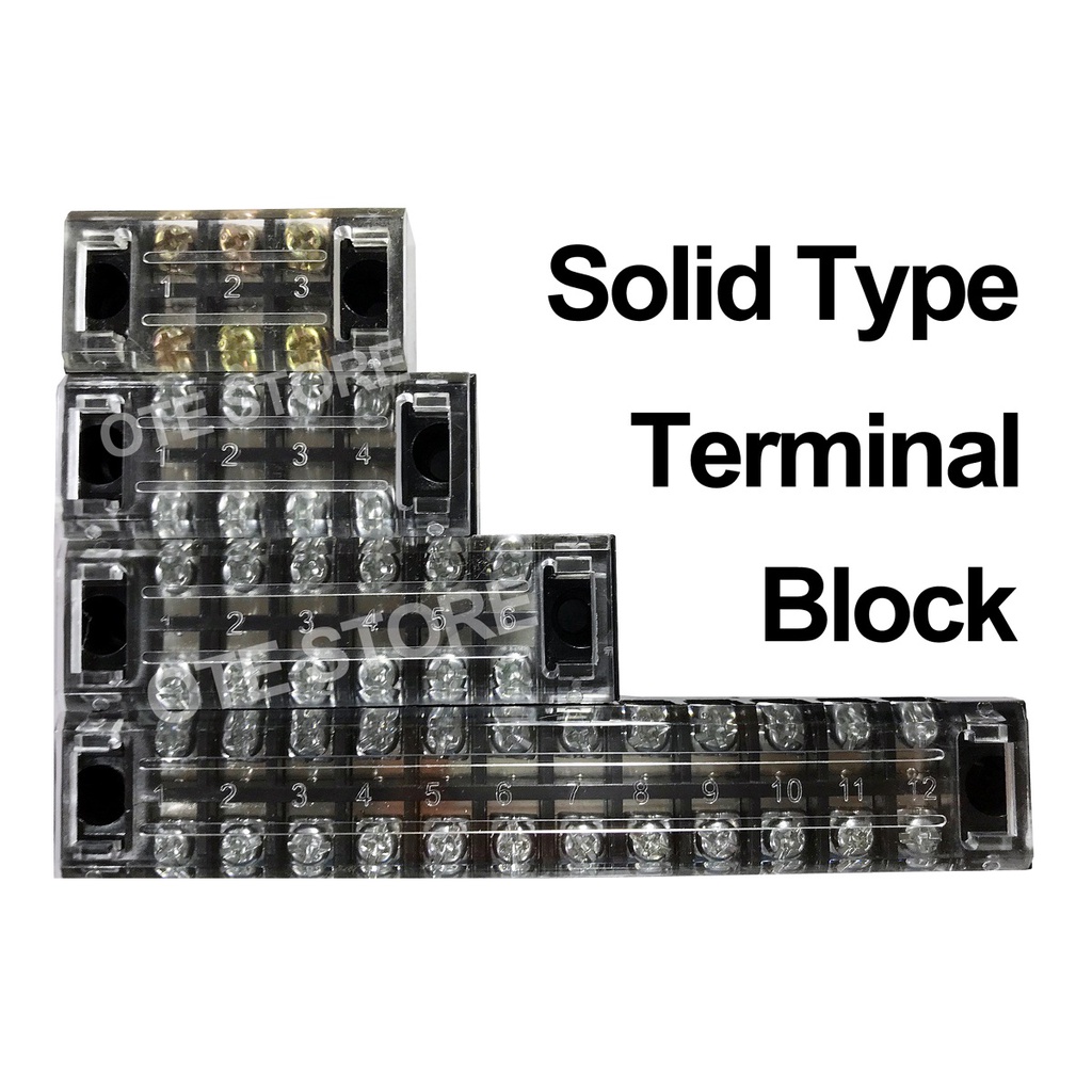 25A Solid Type Terminal Block (25A 3Pole/25A 4Pole/25A 6Pole/25A 12Pole ...