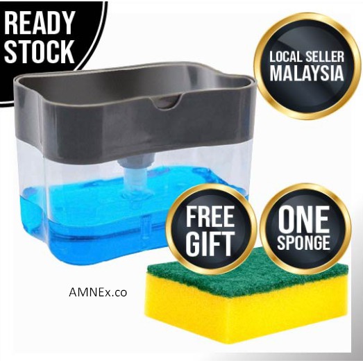 Sponge Soap Dispenser Pro Easy Clean Dishwash Sponge Box Holder Bekas ...