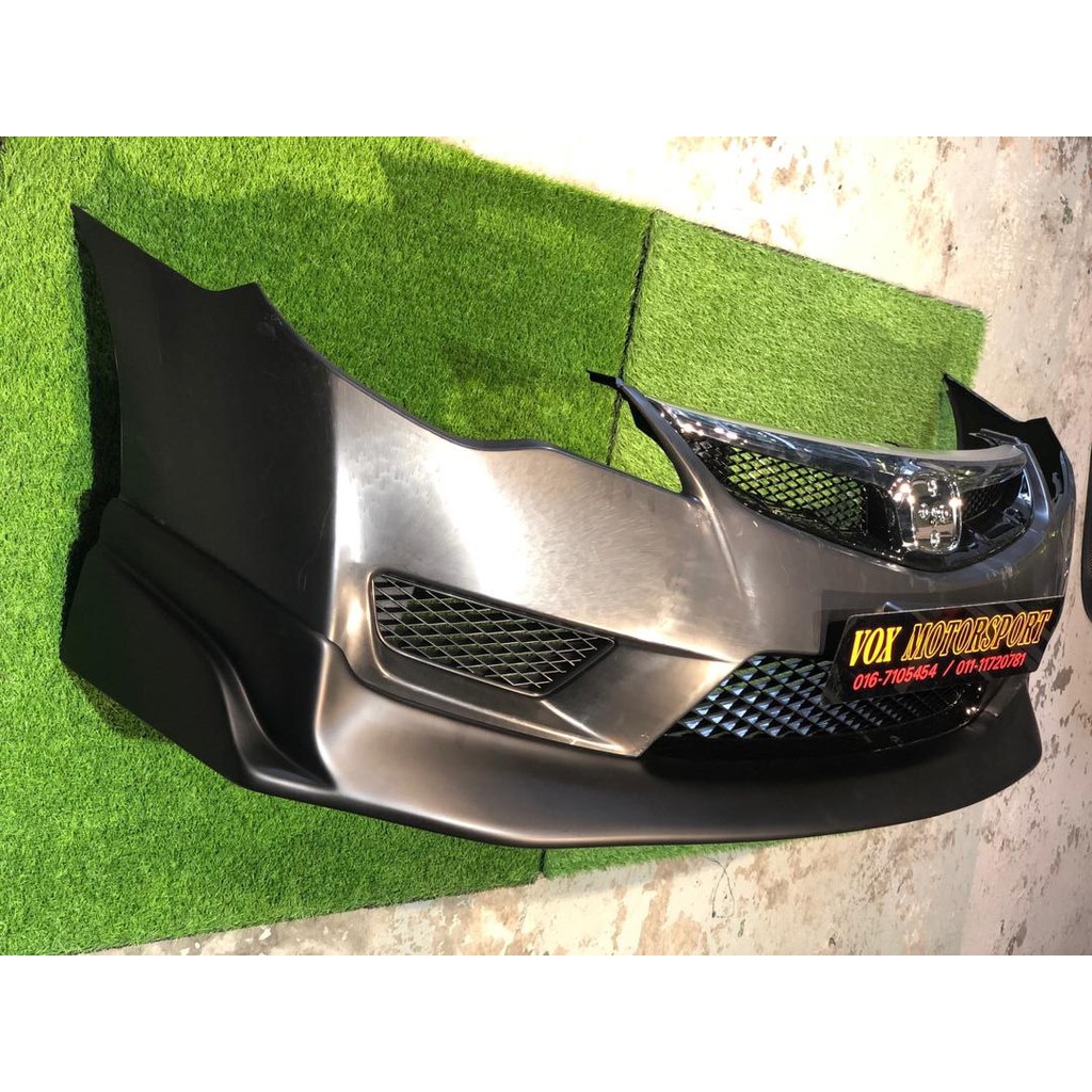 1 depan bumper honda civic fd type r pp siap js lip fit untuk honda civic fd fd1 fd2 upgrade ...