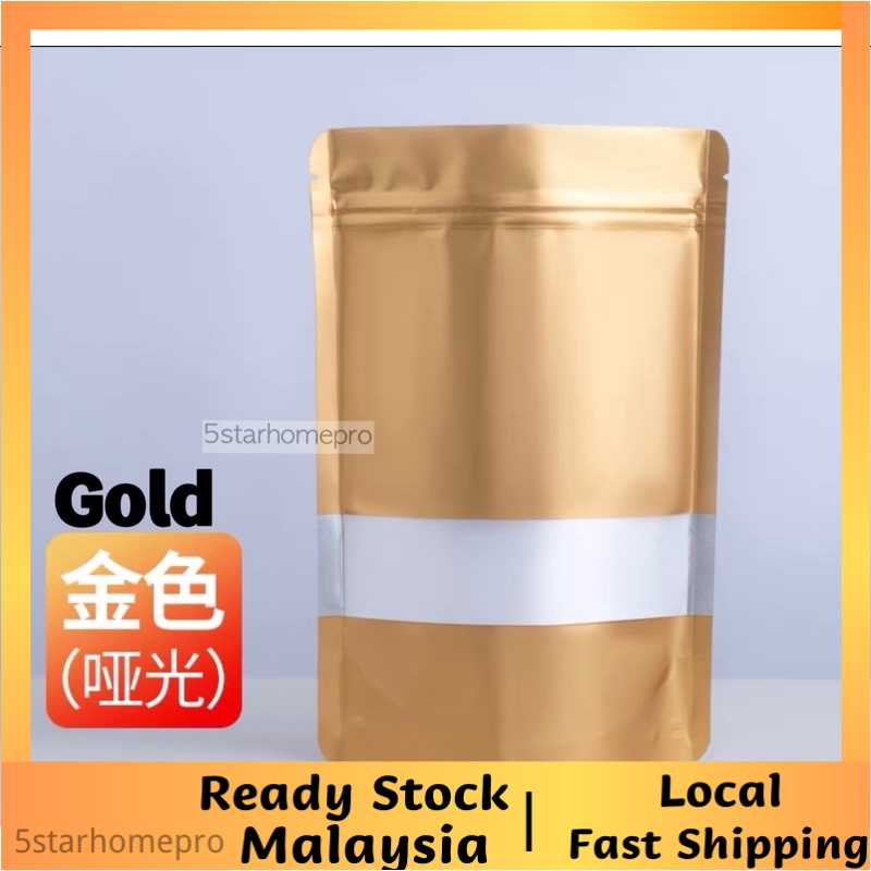 50pcs Colour Matte Zip lock Bag with Window/Colour Zip lock Aluminium ...