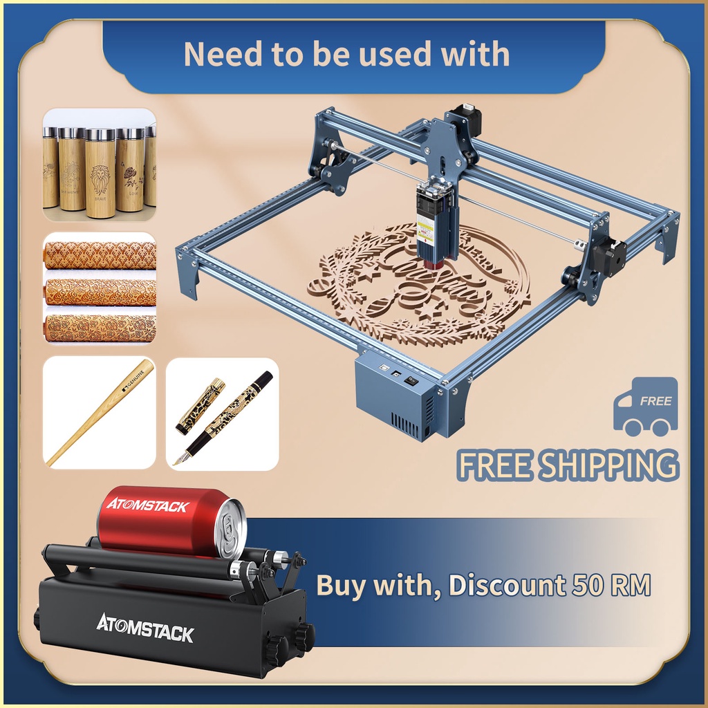 Ready Stock🚚SCULPFUN S9 Full Metal Ultra-fine Laser Engraving Machine ...