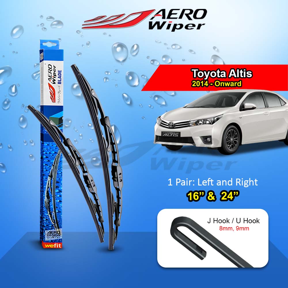 Toyota Altis E170 2014 - 2019 (AW Metal Bone) 1 Pair Wiper Blade ...